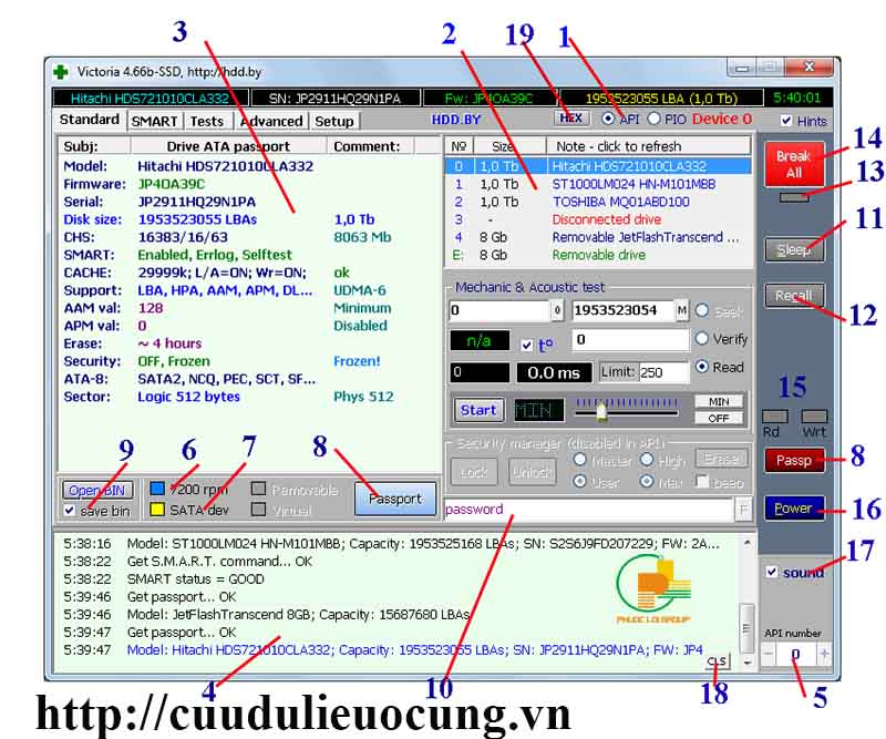 Download chương trình test sửa ổ cứng Victoria mới cập nhật hổ trợ ổ SSD